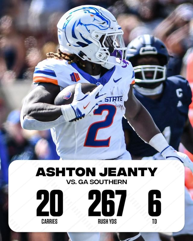 VIDEO GAME NUMBERS FOR ASHTON JEANTY 🎮 He breaks Boise State’s single ...