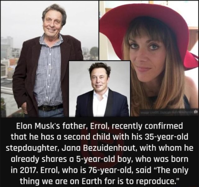 Elon Musk's father, Errol, recently confirmed that he has second child ...