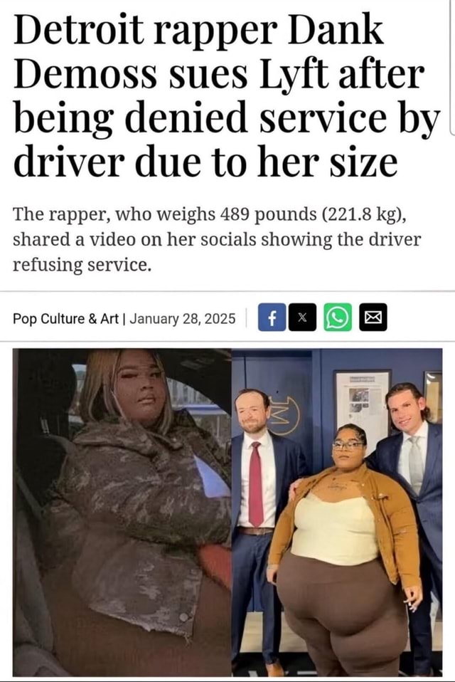 Detroit rapper Dank Demoss sues Lyft after being denied service by ...
