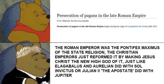 Persecution of pagans in the late Roman Empire From Wikipedia, the free ...