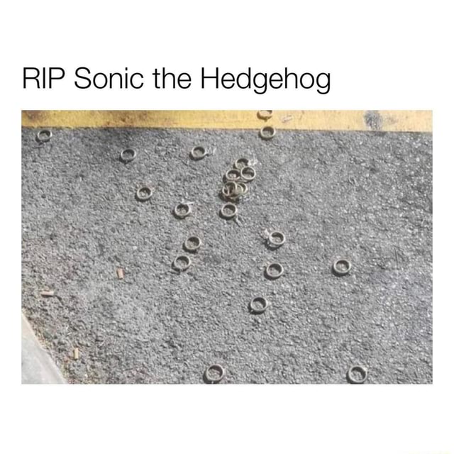 RIP Sonic the Hedgehog - iFunny