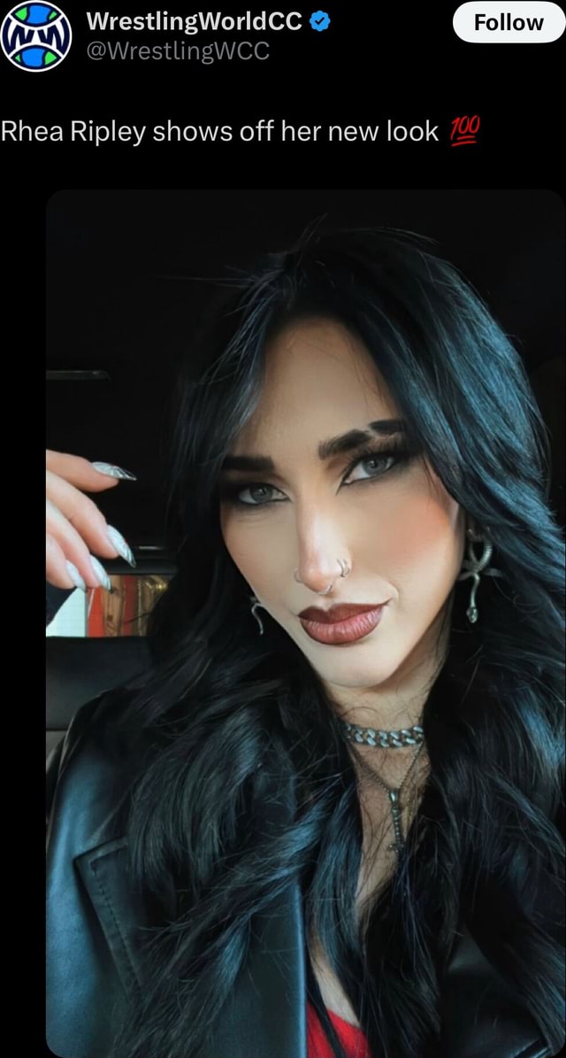 WrestlingWorldCC @ Follow Rhea Ripley shows off her new look - iFunny