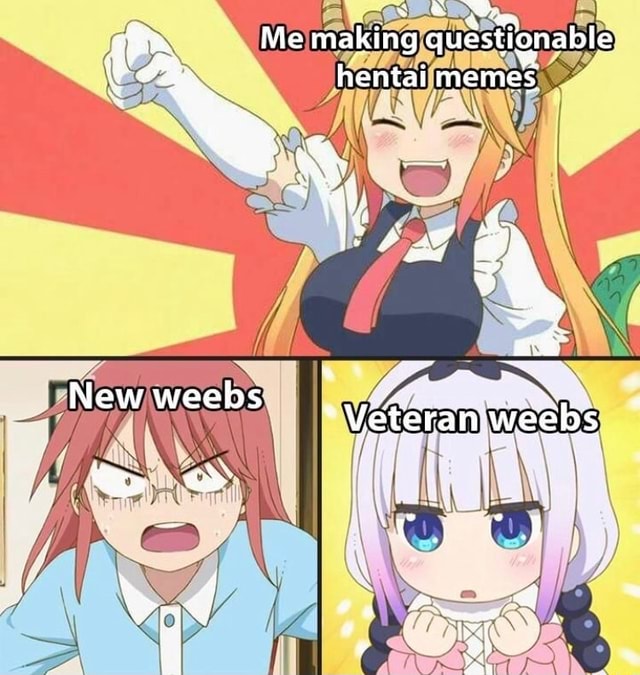 Me making questignable hentai memes New weebs - iFunny