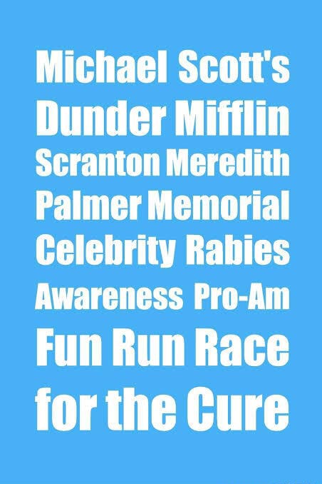 Michael Scott's Dunder Mifflin Scranton Meredith Palmer Memorial ...