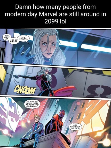 Damn how many people from modern day Marvel are still around in 2099 ...