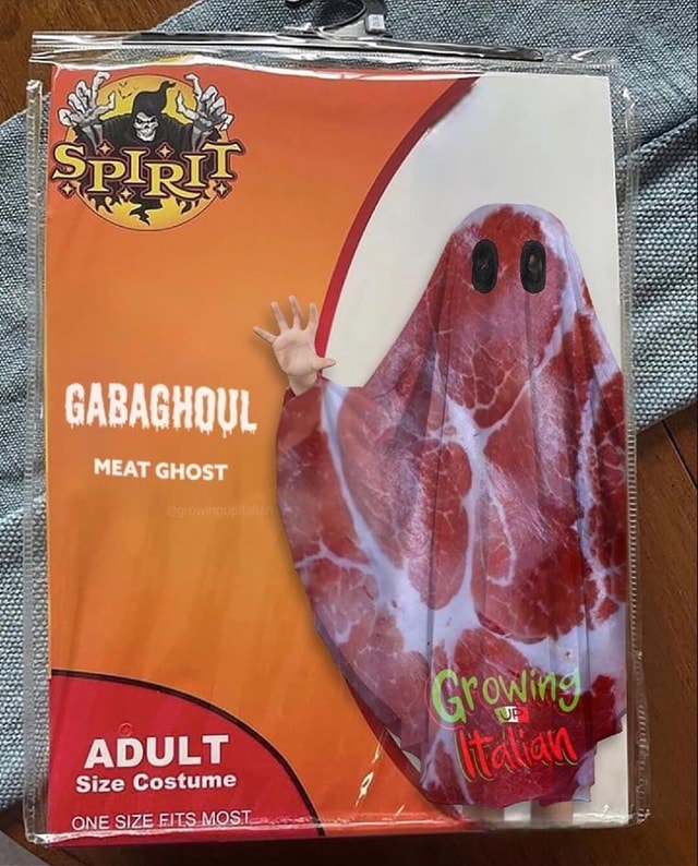 GABAGHOUL MEAT GHOST ADULT Size Costume SITS - iFunny