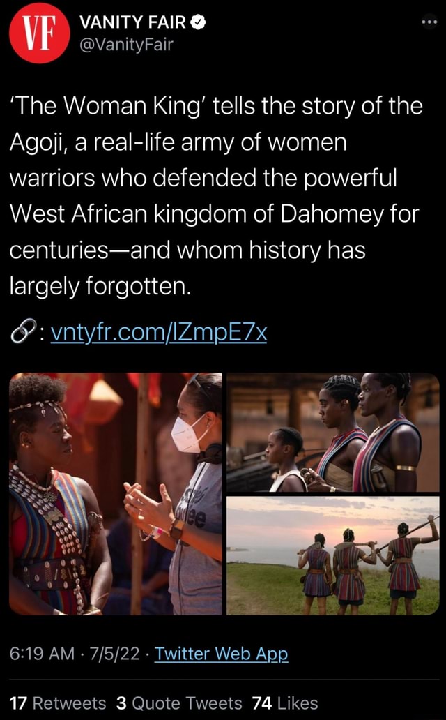 ‘The Woman King’ is being added to my ‘who wants to see a movie?’ list ...