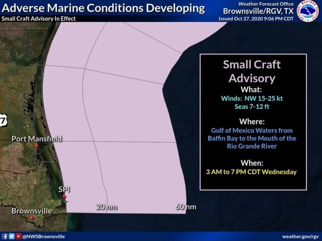 Feather Forecast Office Adverse Marine Conditions Developing TX 'Small ...