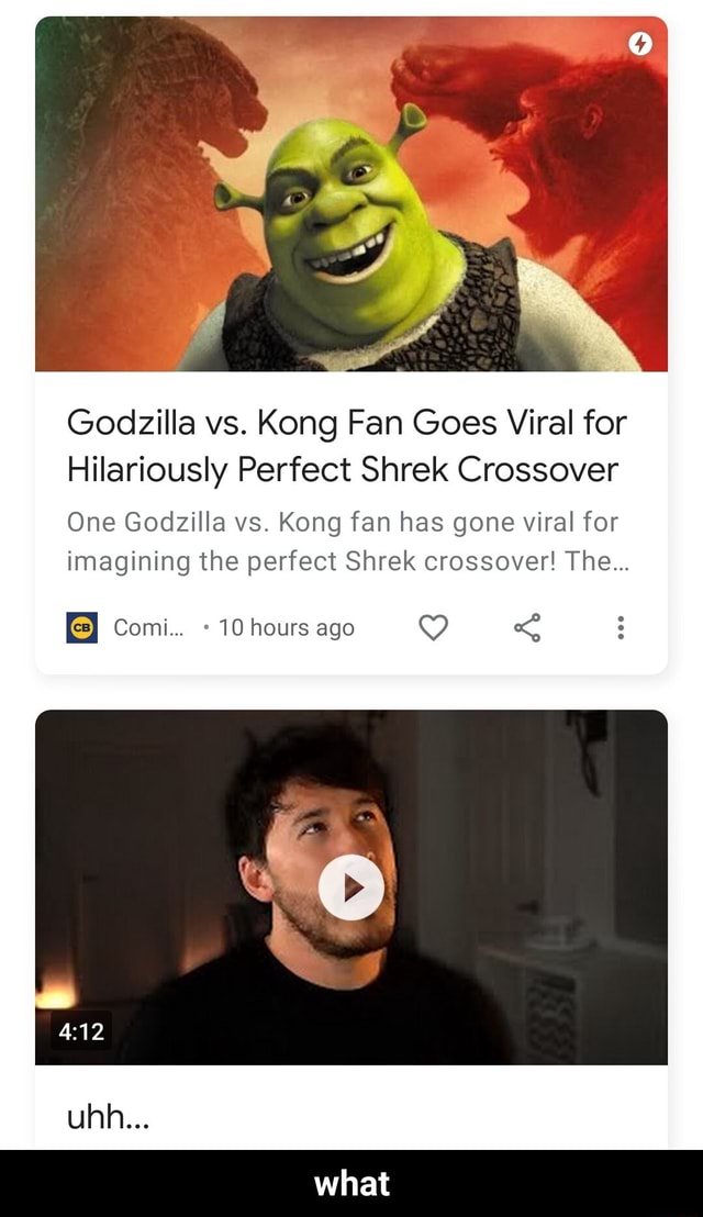 Godzilla vs. Kong Fan Goes Viral for Hilariously Perfect Shrek ...