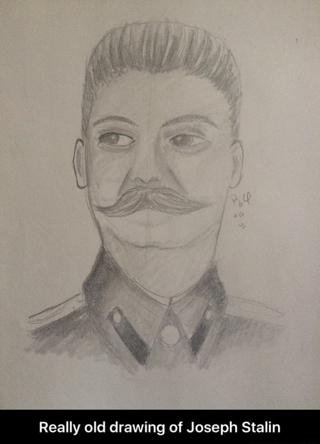 Really old drawing of Joseph Stalin - Really old drawing of Joseph ...