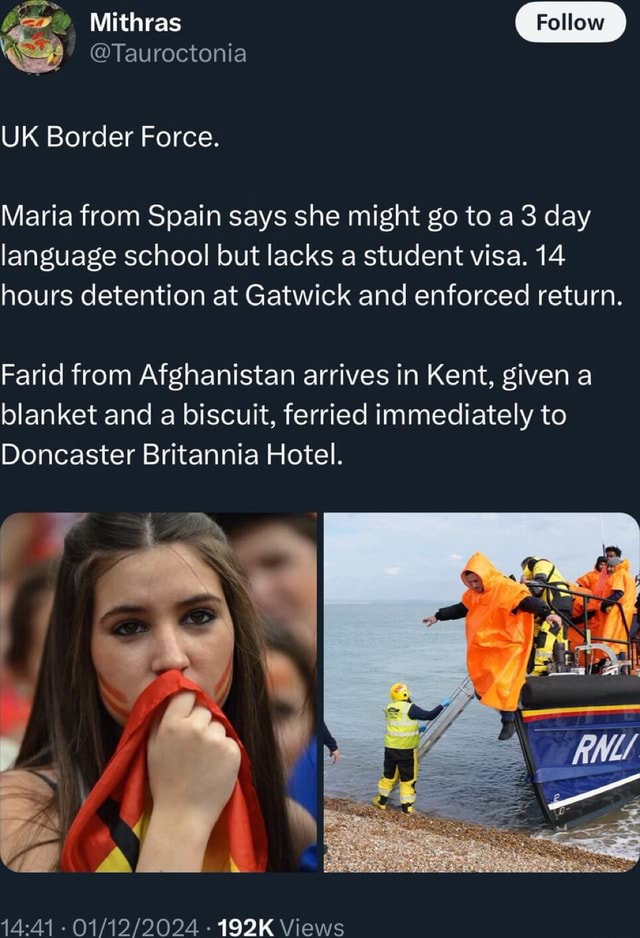 Mithras @Tauroctonia UK Border Force. Maria from Spain says she might ...