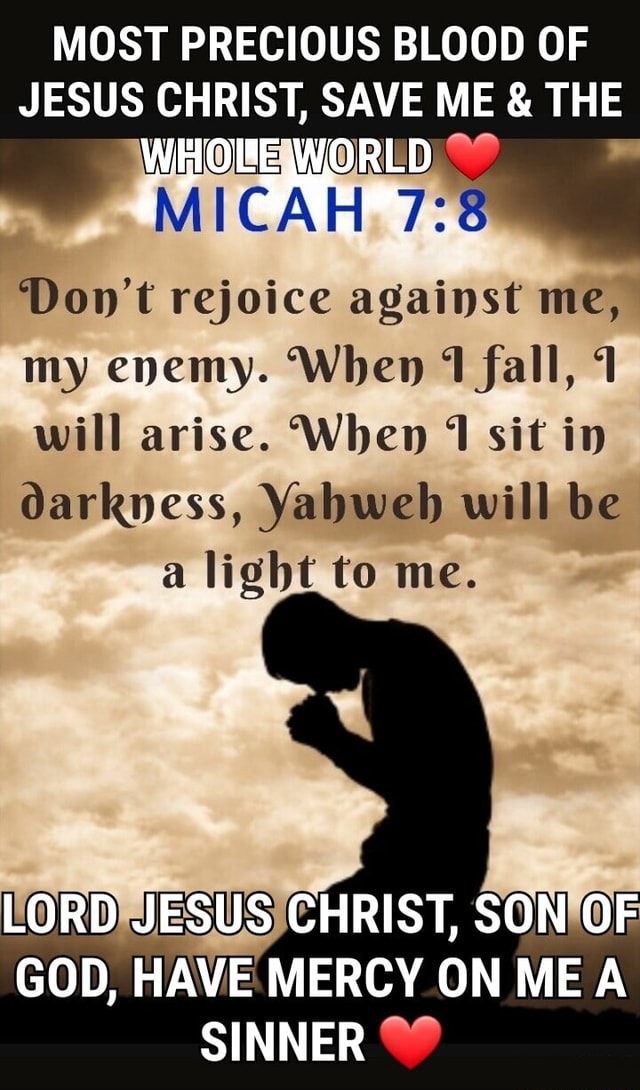 MOST PRECIOUS BLOOD OF JESUS CHRIST, SAVE ME & THE WinKOWs \W) MICA ...