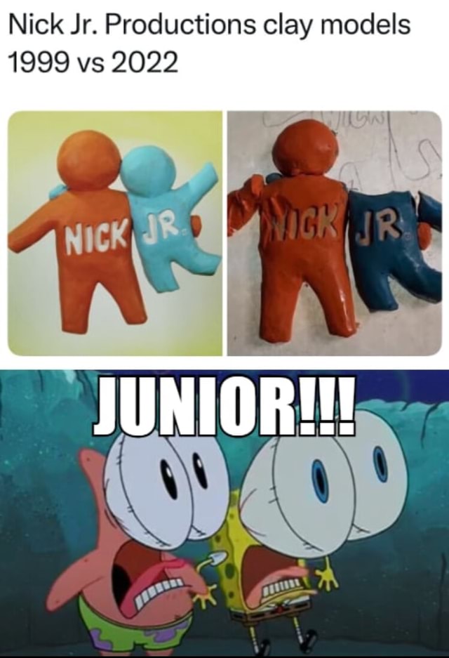 Nick Jr. Productions clay models 1999 vs 2022 I - iFunny