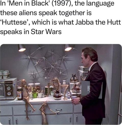 In 'Men in Black' (1997), the language these aliens speak together is ...