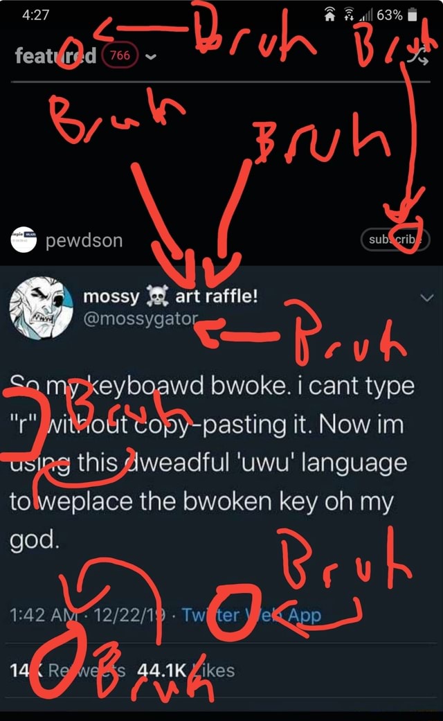 Now im this dweadful 'uwu' language toweplace the bwoken key oh my ...