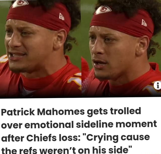 Patrick Mahomes gets trolled over emotional sideline moment after ...