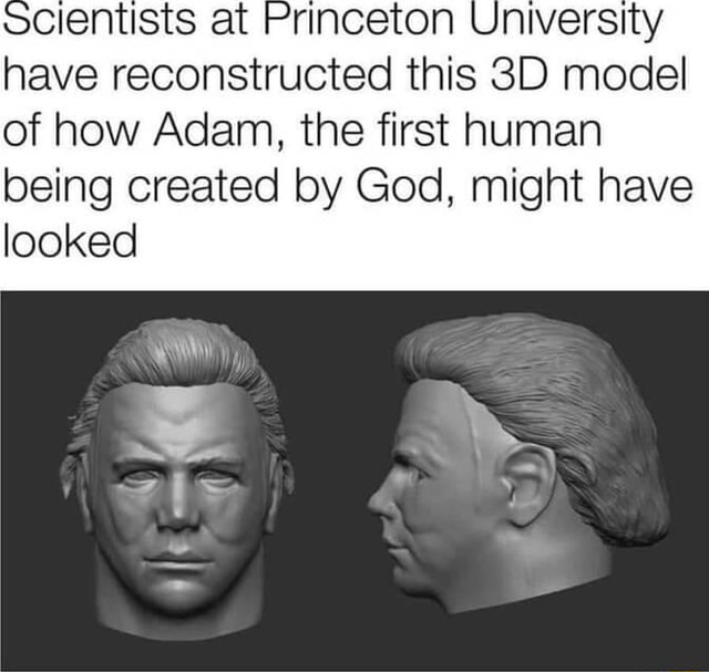 At Universicy have reconstructed this model of how Adam, the first ...