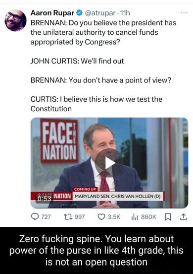 Aaron Rupar @atrupar-tth BRENNAN: Do you believe the president has. the ...