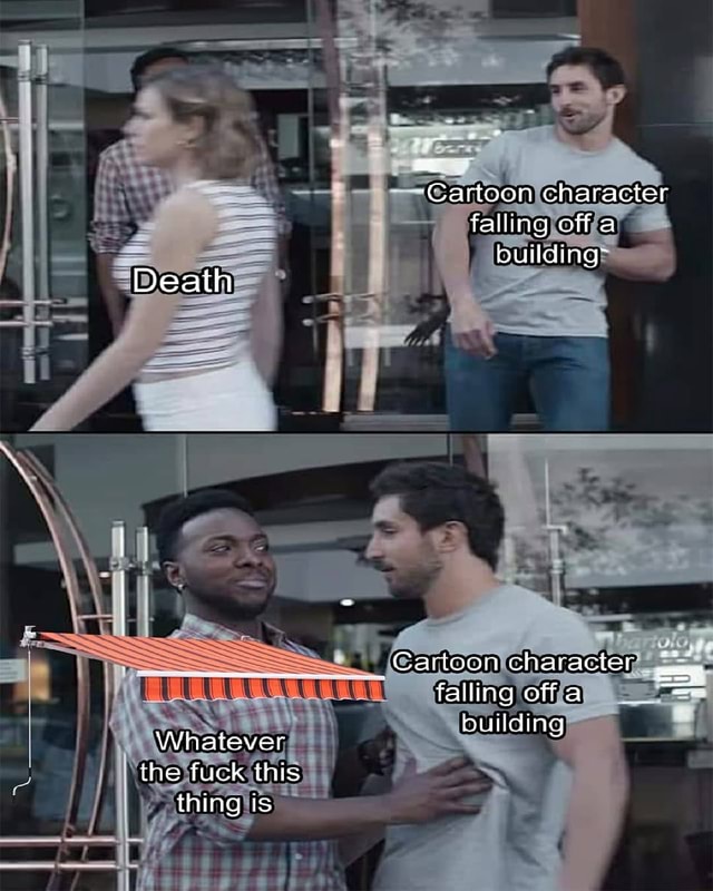 ~Cartoon character falling off a building" Death Cartoon character ...