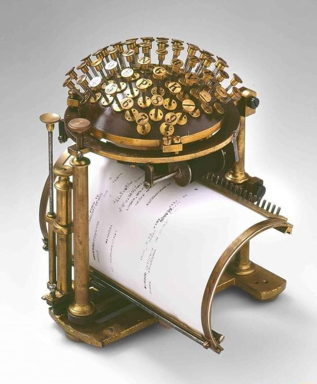 Antique Typewriter - Malling-Hansen Writing Ball This wild-looking ...