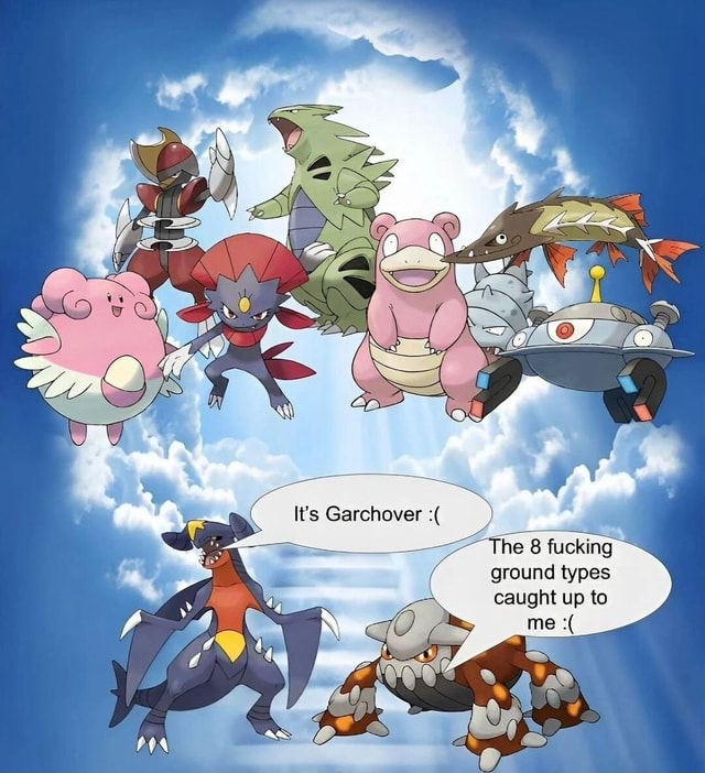 It's Garchover The 8 fucking ground types caught up to - iFunny