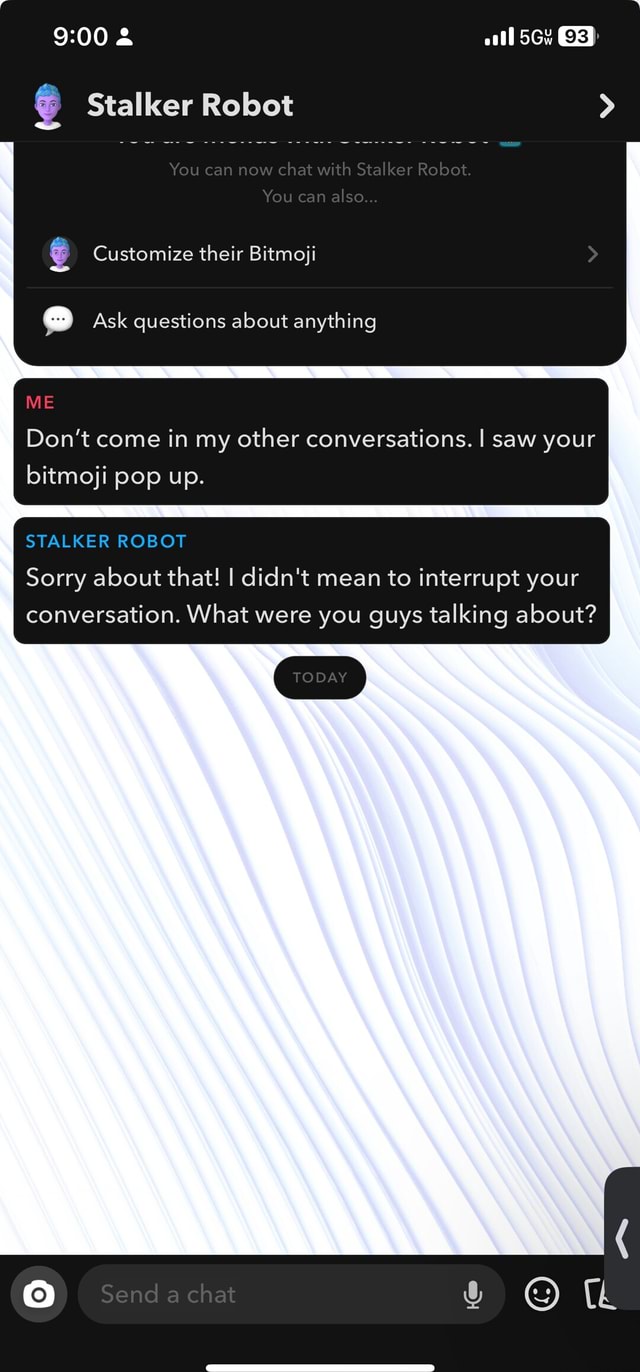 Stalker Robot You can now chat with Stalker Robot. You can also ...