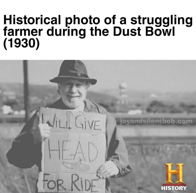 Historical photo of a struggling farmer during the Dust Bowl (1930 ...