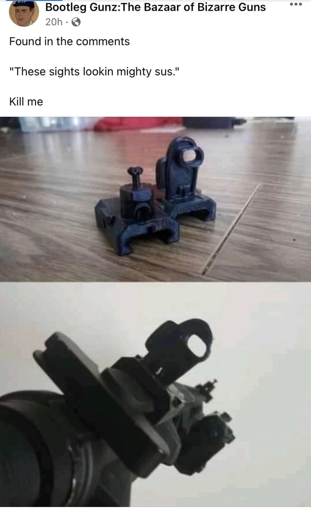 Bootleg Bazaar of Bizarre Guns Found in the comments "These sights ...