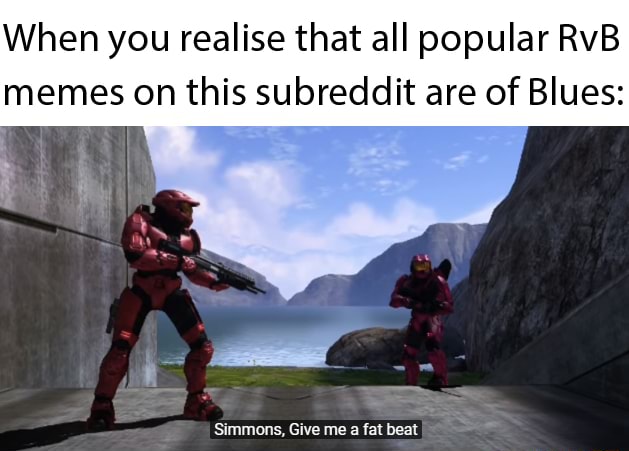 When you realise that all popular RVB memes on this subreddit are of ...
