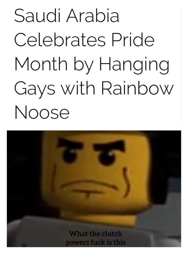 Saudi Arabia Celebrates Pride Month by Hanging Gays With Rainbow Noose ...