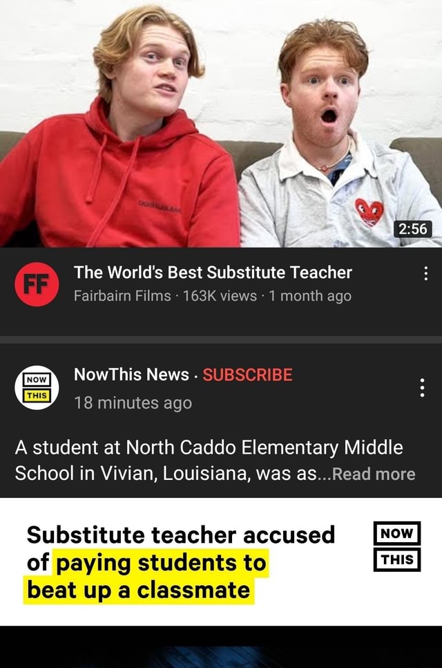 The World's Best Substitute Teacher Fairbairn Films - 163K views - 1 ...