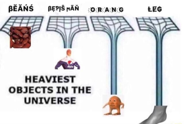 HEAVIEST OBJECTS IN THE UNIVERSE AB - iFunny