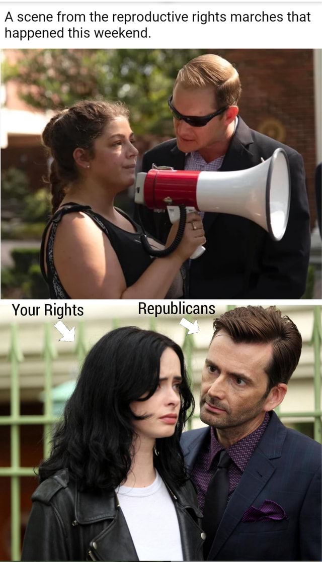 A scene from the reproductive rights marches that happened this weekend ...