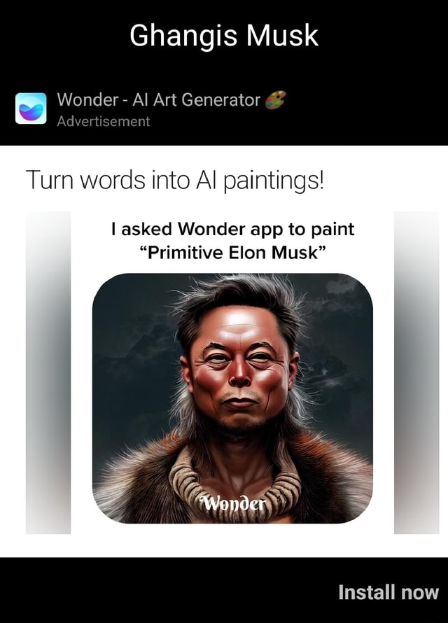 Wonder - Al Art Generator Advertisement Turn words into Al paintings! I ...