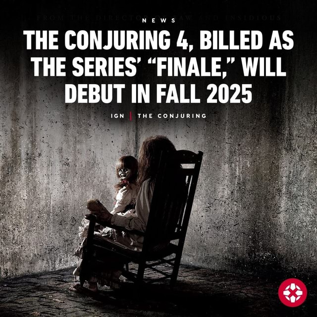 The fourth The Conjuring movie has gotten a September 2025 release date, with Warner Bros ...