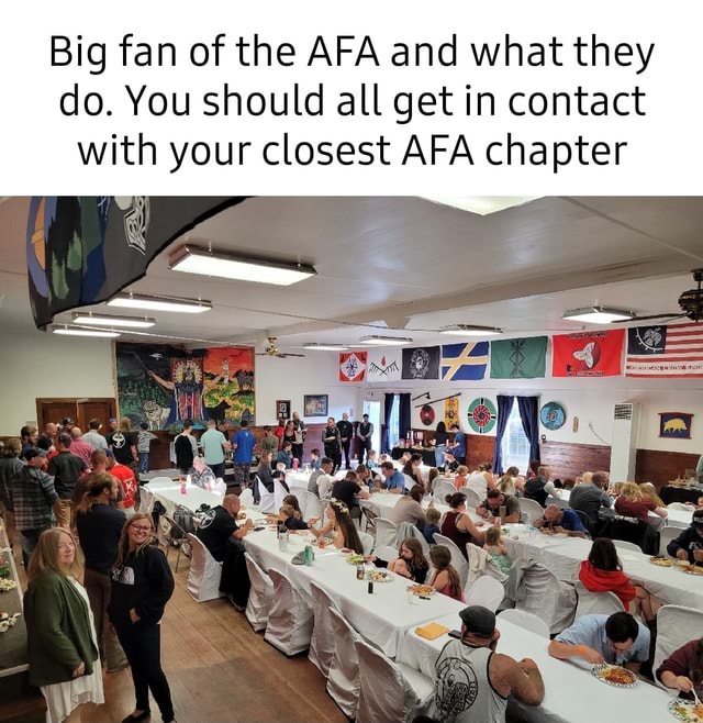 Big fan of the AFA and what they do. You should all get in contact with ...