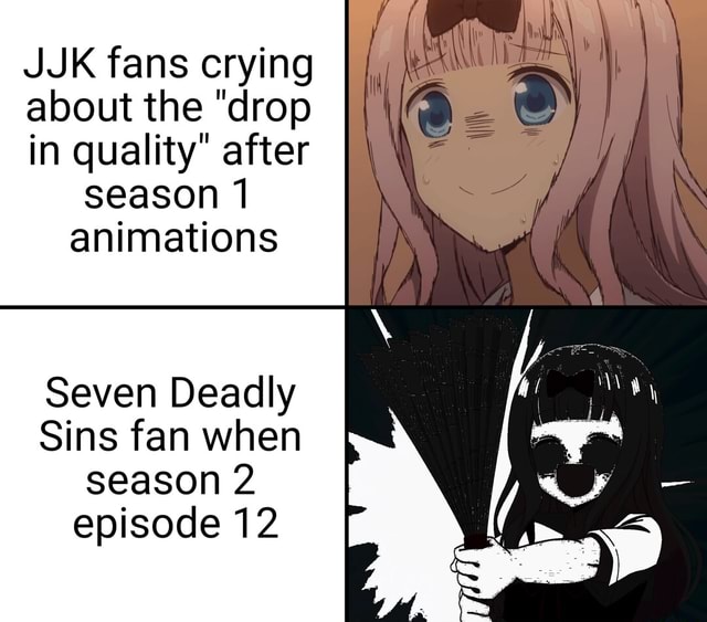 JJK fans crying about the "drop in quality" after season 1 animations ...