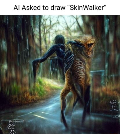 Al Asked to draw "SkinWalker" - iFunny