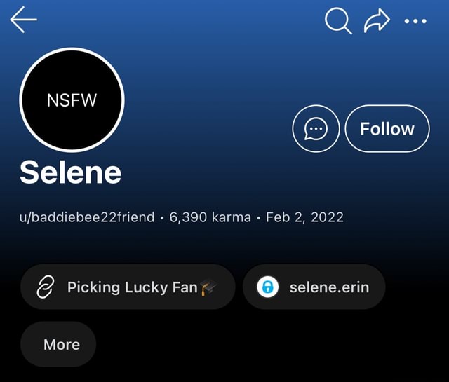 QA Selene 6,390 karma Feb 2, 2022 Picking Lucky Fan selene.erin More ...
