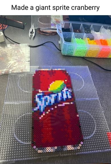 Made a giant sprite cranberry - iFunny