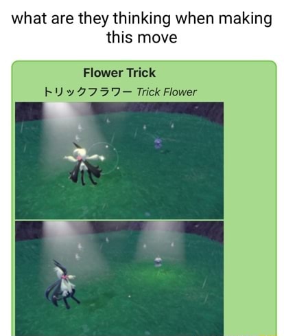 What are they thinking when making this move Flower Trick Trick Flower ...