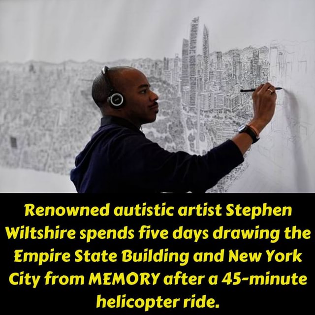 Renowned autistic artist Stephen Wiltshire spends five days drawing the ...