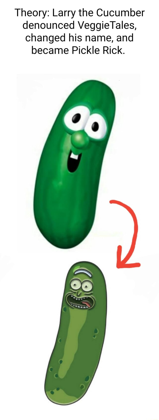 Theory: Larry the Cucumber denounced VeggieTales, changed his name, and ...