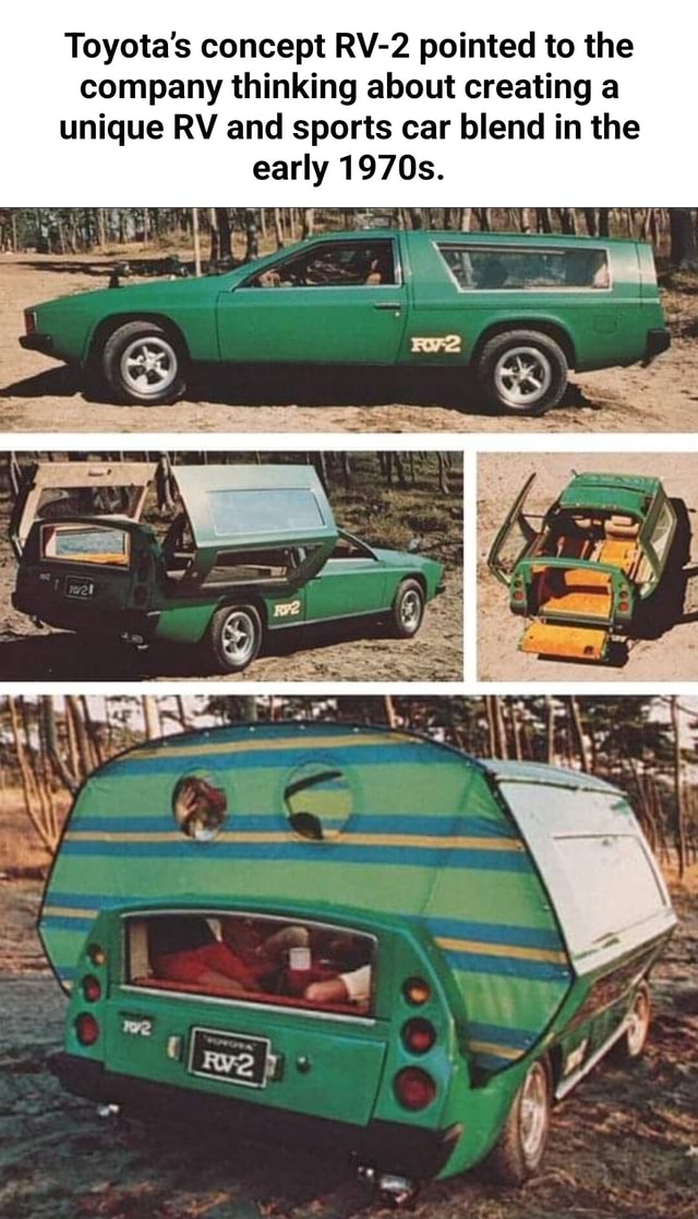 Toyota's concept RV-2 pointed to the company thinking about creating a unique RV and sports car ...