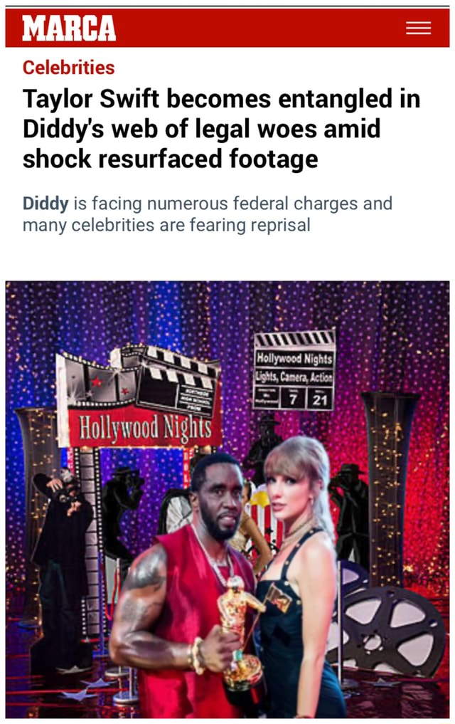 Celebrities Taylor Swift becomes entangled in Diddy's web of legal woes ...