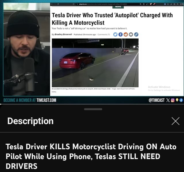 Tesla Driver Who Trusted 'Autopilot' Charged With Killing A ...