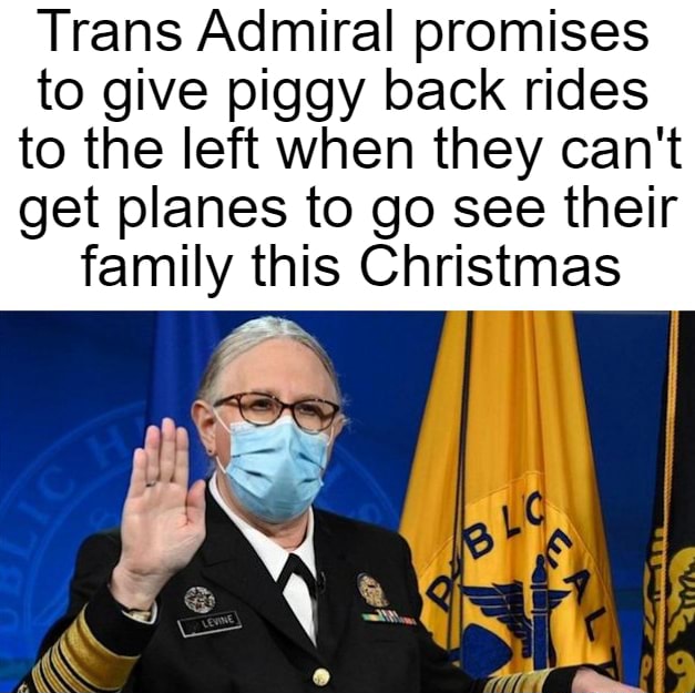 Trans Admiral promises to give piggy back rides to the left when they ...