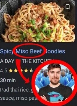 Spicy Miso Beef I loodles A DAY THE KITCH 4.5 30 min Pad thai rice ...