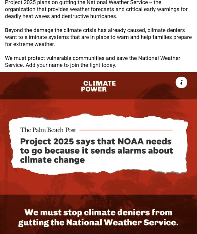 Project 2025 plans on gutting the National Weather Service the ...