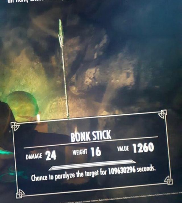 --BONK STICK 16 YALU 1260 4 paralyze the torge 169630296 secon Chance ...